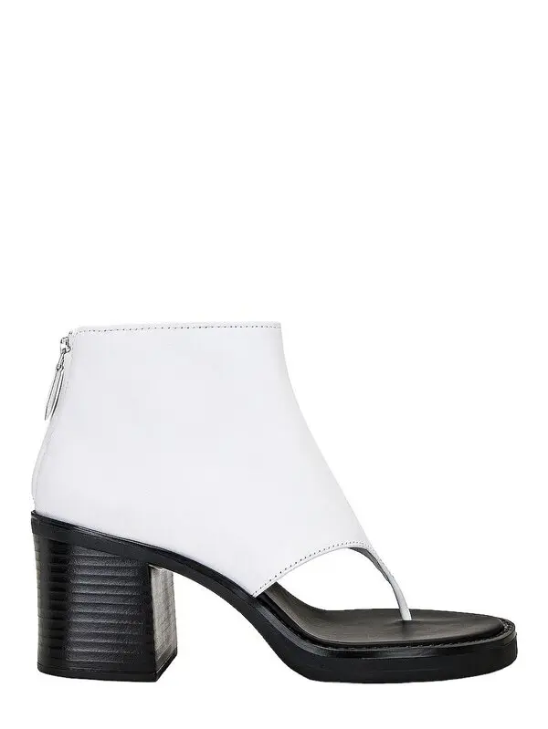 Miu Miu Open Toe Ankle Boot - Bianco