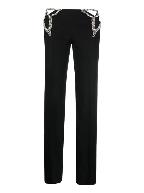 Stella McCartney Cut-out Detail Trousers - Black