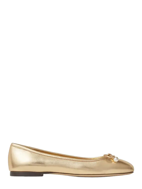 JIMMY CHOO Elme Ballerina - Gold