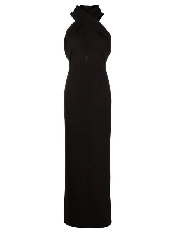 Saint Laurent Hooded Maxi Dress - Brown