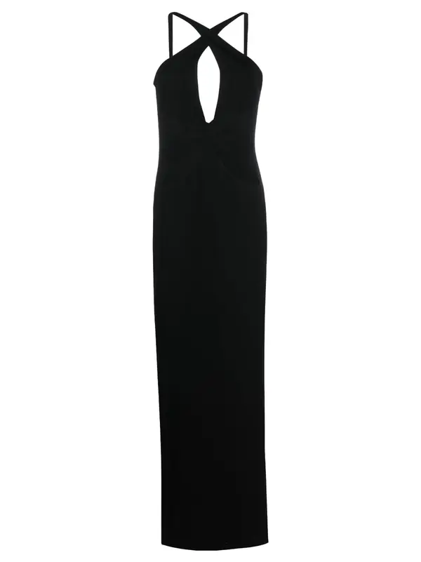 MONOT Cut-out Maxi Dress - Black