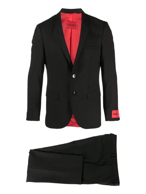 Hugo Single-breasted Suit Set - Black