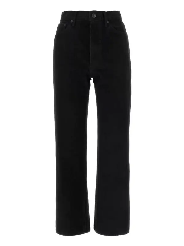 Balenciaga Cropped Straight-leg Jeans - Black
