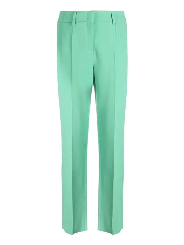 Emporio Armani Straight-leg Crepe Trousers - Green