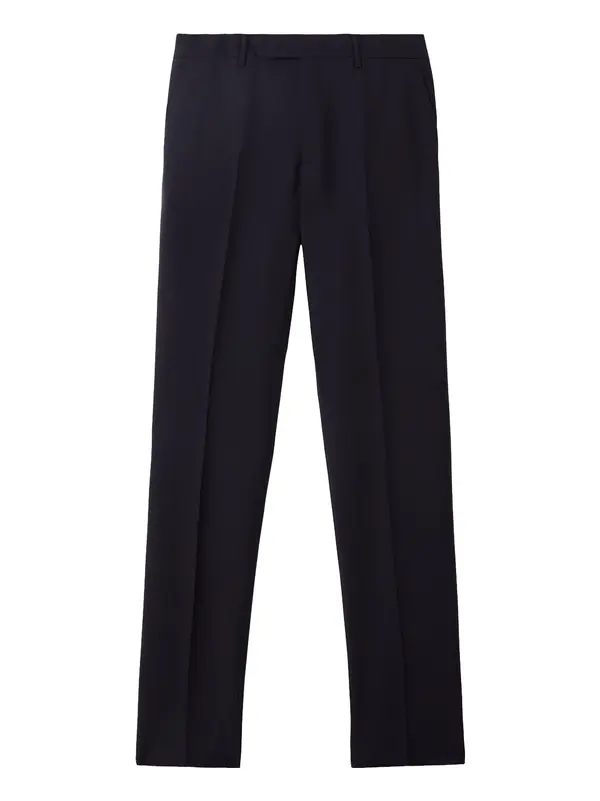 Burberry Pressed Crease Tailored Trousers - Blue