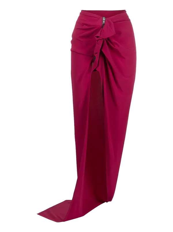 Rick Owens Ruffle-trim Maxi Skirt - Pink