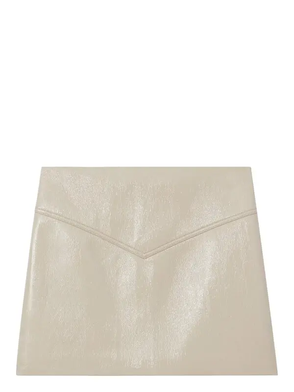 Proenza Schouler White Label Mini Vinyl Skirt - White