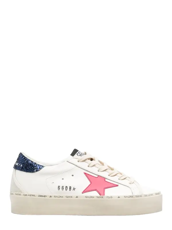 GOLDEN GOOSE Hi Star Platform Sneakers - White