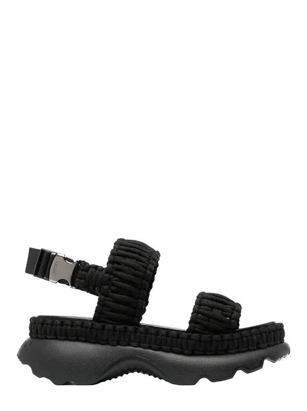 Moncler Belay Woven Sandals - Black