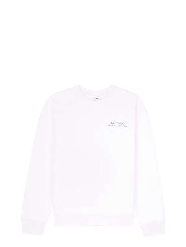 SPORTY & RICH Cotton Sweatshirt - White
