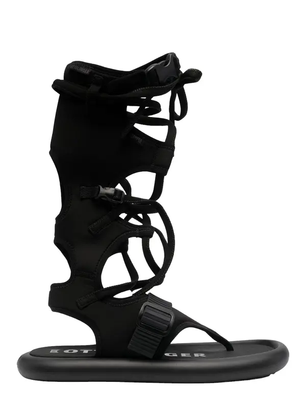 Camper X Ottolinger Tie-fastening Strap Sandals - Black