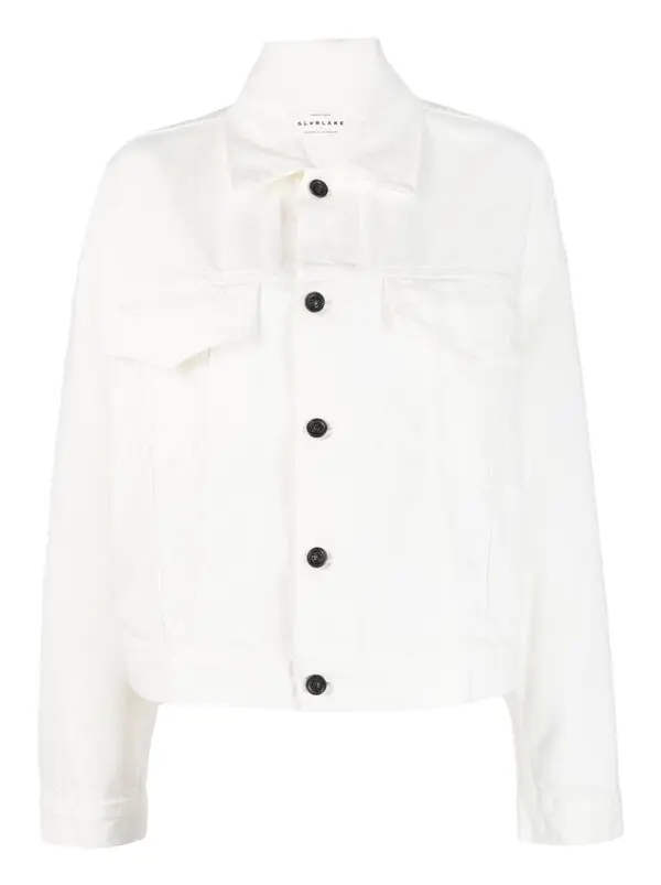 SLVRLAKE Detroit Cotton Denim Jacket - White