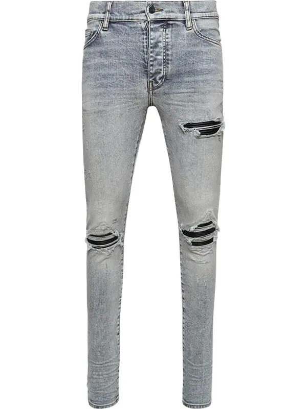 Amiri Mx1 Ripped Skinny Jeans - Blue