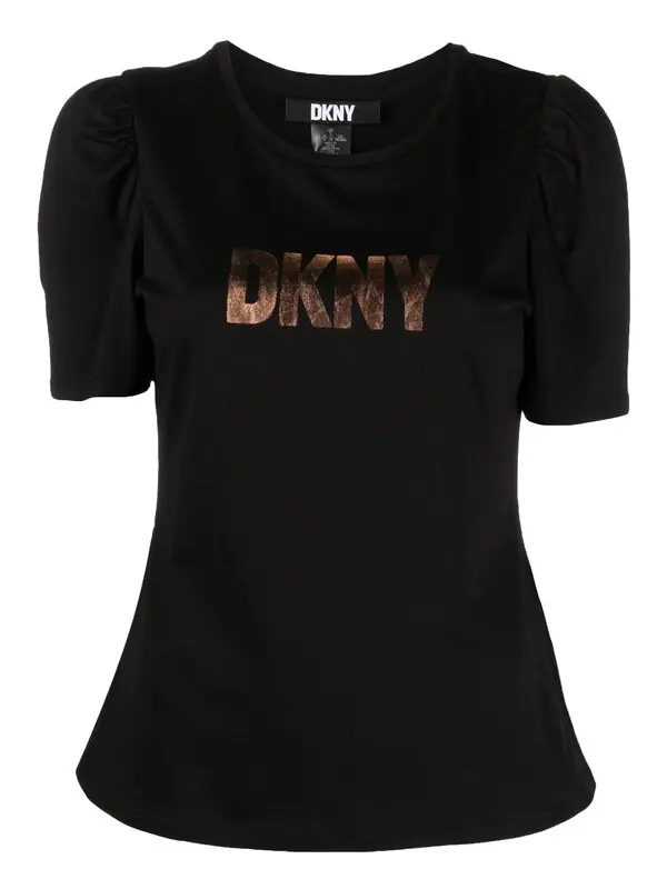 Dkny Logo-print Short-sleeved T-shirt - Black
