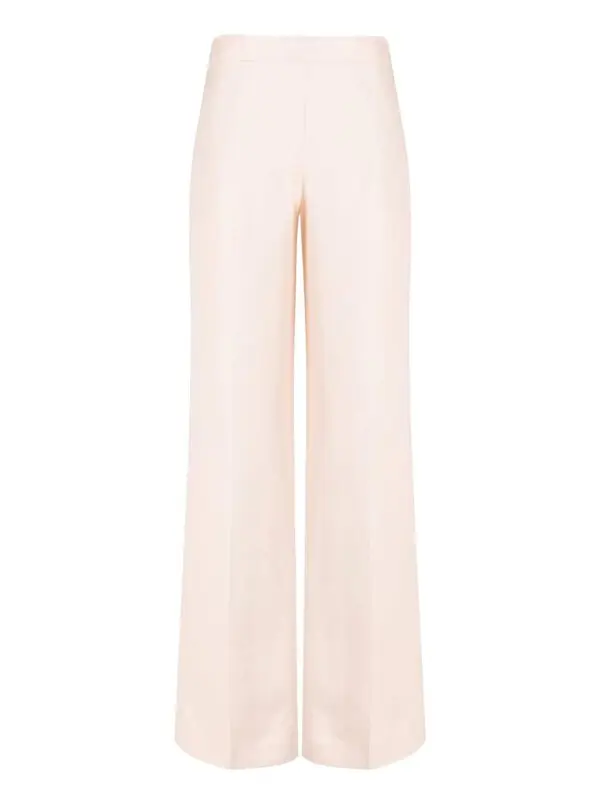 TWINSET Pressed-crease Palazzo Trousers - Pink