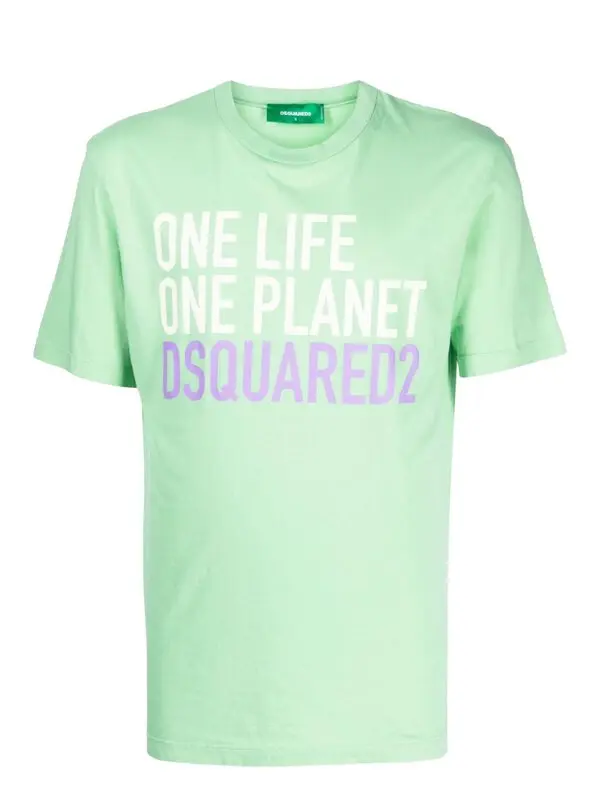 Dsquared2 Logo-print Round-neck T-shirt - Green