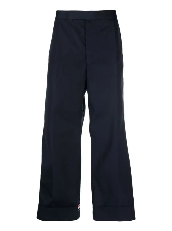 Thom Browne Rwb-stripe Tailored Trousers - Blue