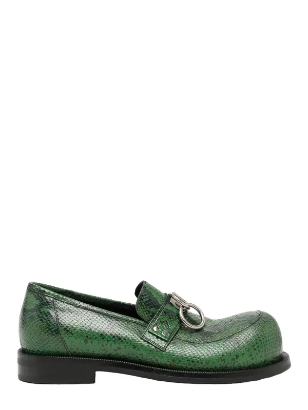Martine Rose Bulb-toe Ring Loafers - Green