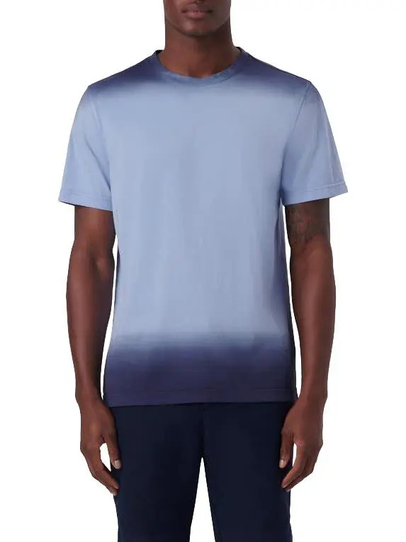 Bugatchi Dip Dye Crewneck T-shirt - Sky