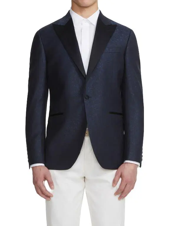 JACK VICTOR Elwood Tuxedo Jacket - Blue