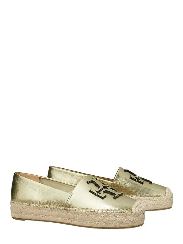 Tory Burch Ines Platform Espadrille Flats - Spark Gold