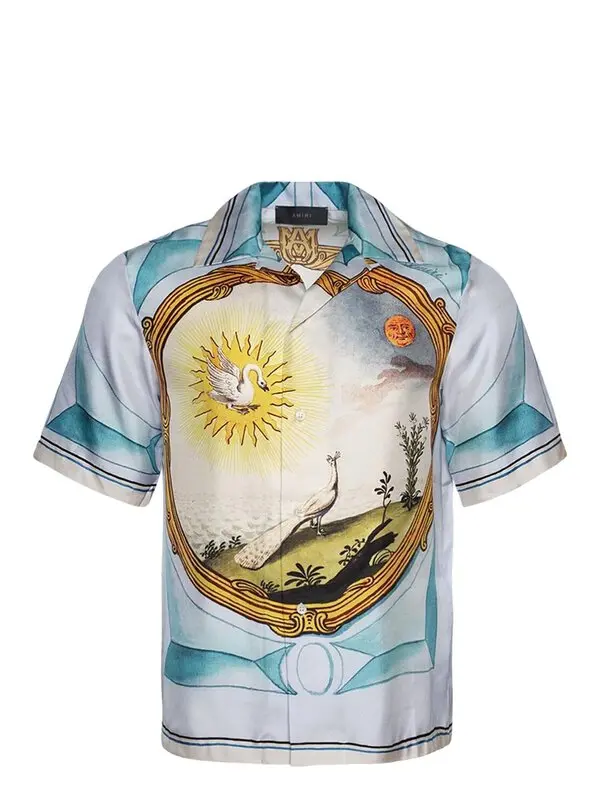 Amiri Landscape Frame Printed Shirt - Blue
