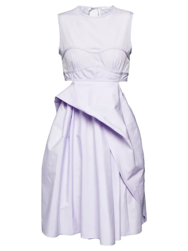 Cecilie Bahnsen Seero Cotton Minidress - Purple