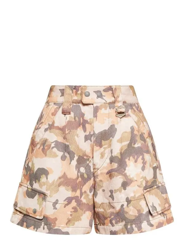 Isabel Marant Étoile Eliano High-rise Denim Shorts - Neutrals