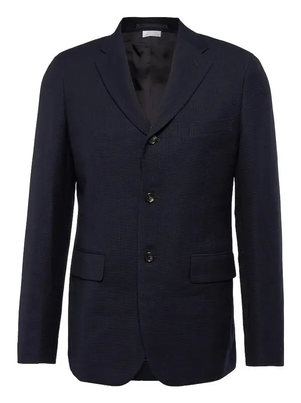 Comme Des Garçons Cotton-blend Suit Jacket - Blue