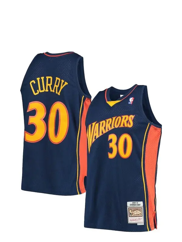 Mitchell & Ness Stephen Curry Golden State Warriors Hardwood Classics Swingman Jersey - Navy