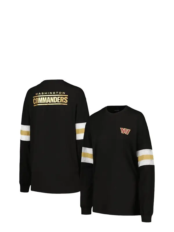 THE WILD COLLECTIVE Washington Commanders Long Sleeve T-shirt - Black