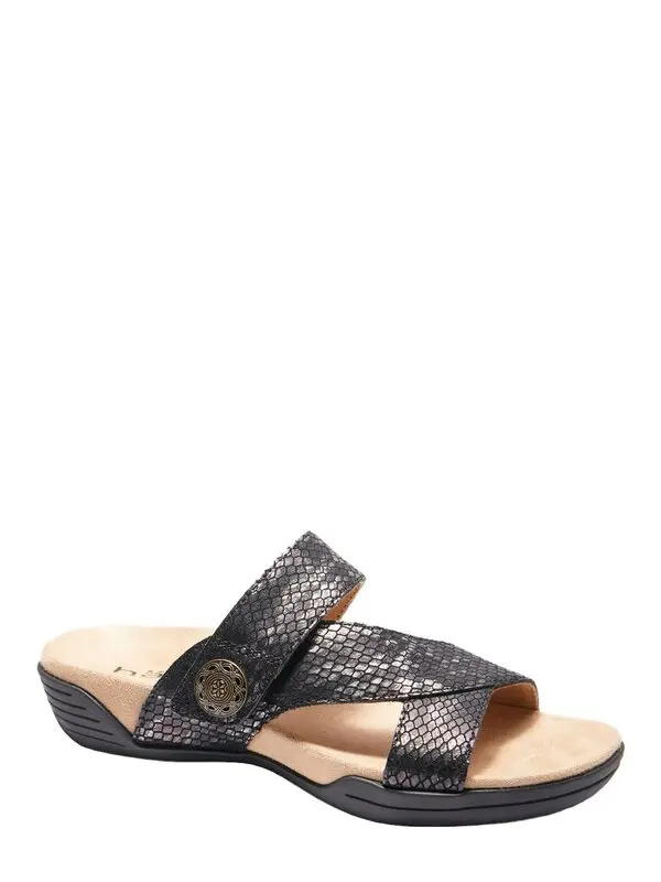 HALSA FOOTWEAR Desiree Sandal - Black/silver