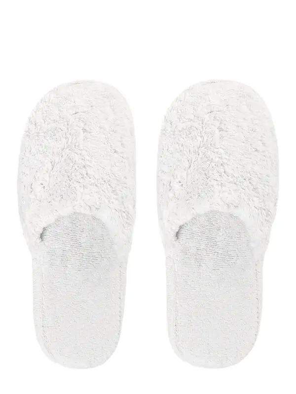 GRACCIOZA Egyptian Cotton Egoist Slippers - White