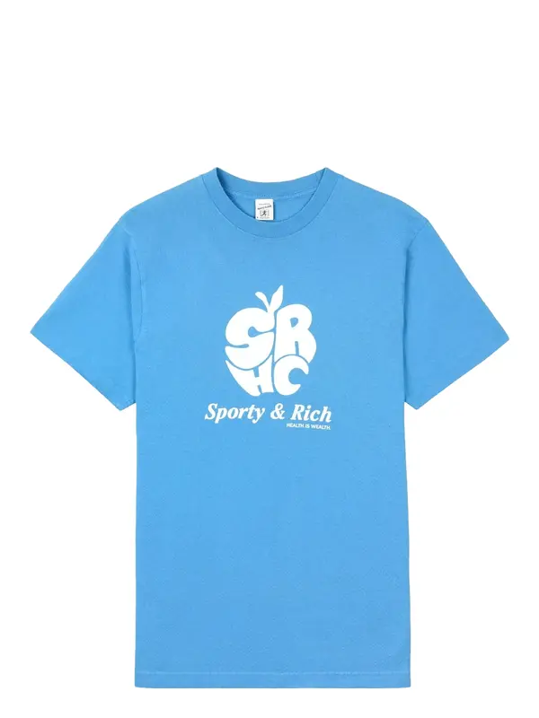 SPORTY & RICH Apple Cotton T-shirt - Blue