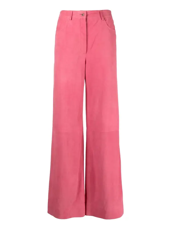 Alberta Ferretti Palazzo Trousers - Pink