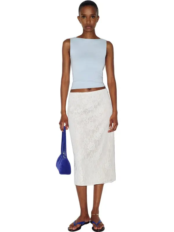 REFORMATION Dusk Knit Top - Blue