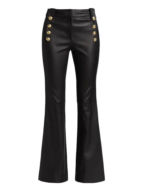 Derek Lam 10 Crosby Robertson Flare Trouser - Black