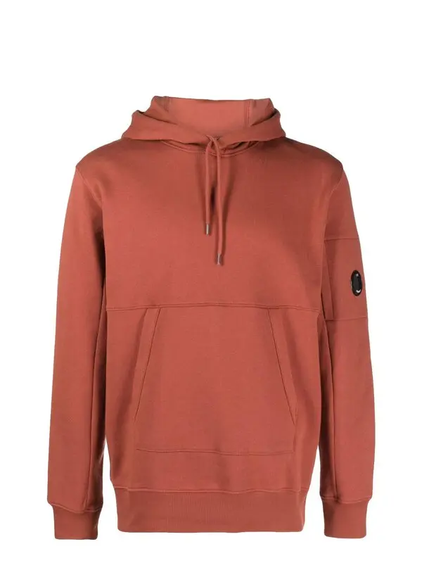 C.P. COMPANY Oblo Lens-detail Hoodie - Brown