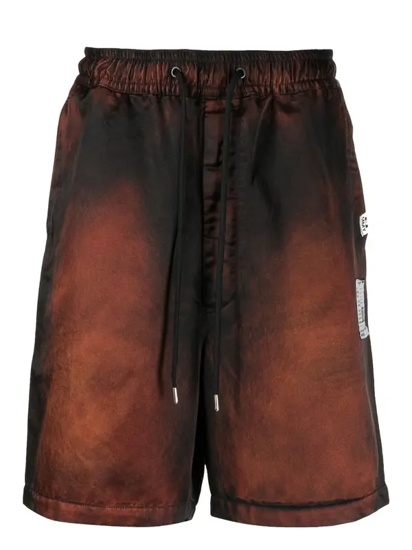 Mihara Yasuhiro Faded-effect Shorts - Brown