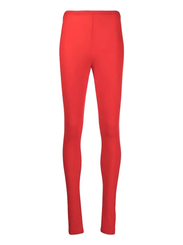 Raf Simons Logo-patch Leggings - Red