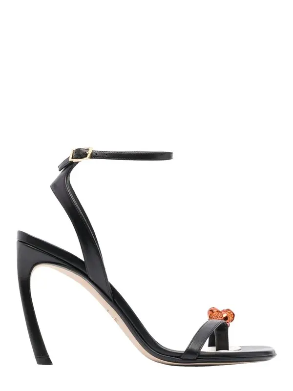 LANVIN Crystal-embellished High Heel Sandals - Black