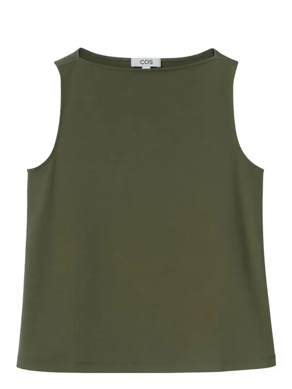 cos - Boat-Neck Cotton Tank Top