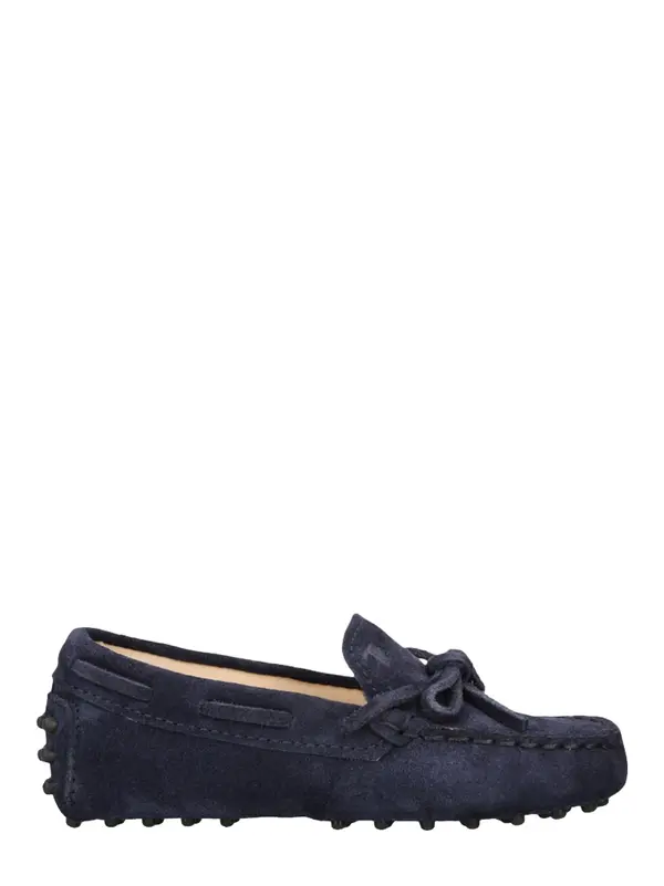 TOD'S Suede Gommino Driving Shoes - Navy