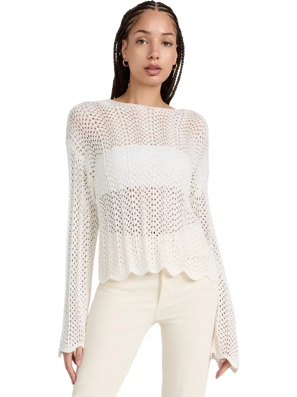 Z Supply Donovan Crochet Top - Sandstone