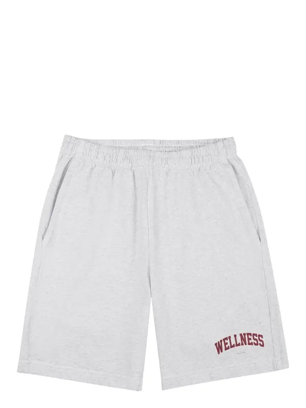 SPORTY & RICH Wellness Ivy Logo Shorts - Grey