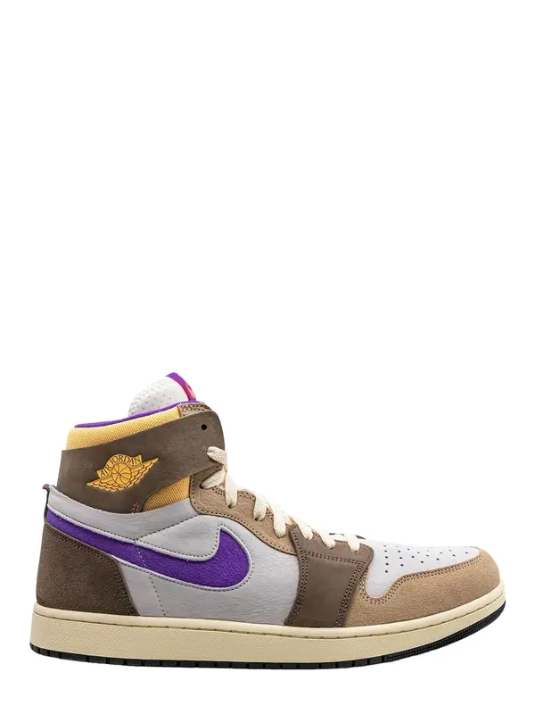 JORDAN 1 High Zoom Air Cmft 2 Palomino Wild Berry Sneakers - Brown