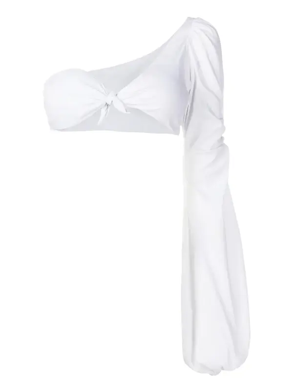 AMIR SLAMA Single Long-sleeve Blouse - White