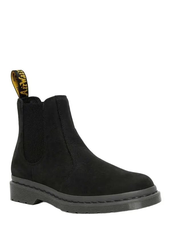 Dr. Martens 2976 Mono Milled Nubuck Leather Chelsea Boots - Black