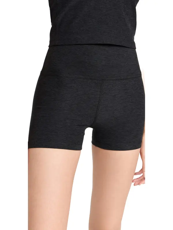 Beyond Yoga Spacedye Run Shorts - Darkest Night