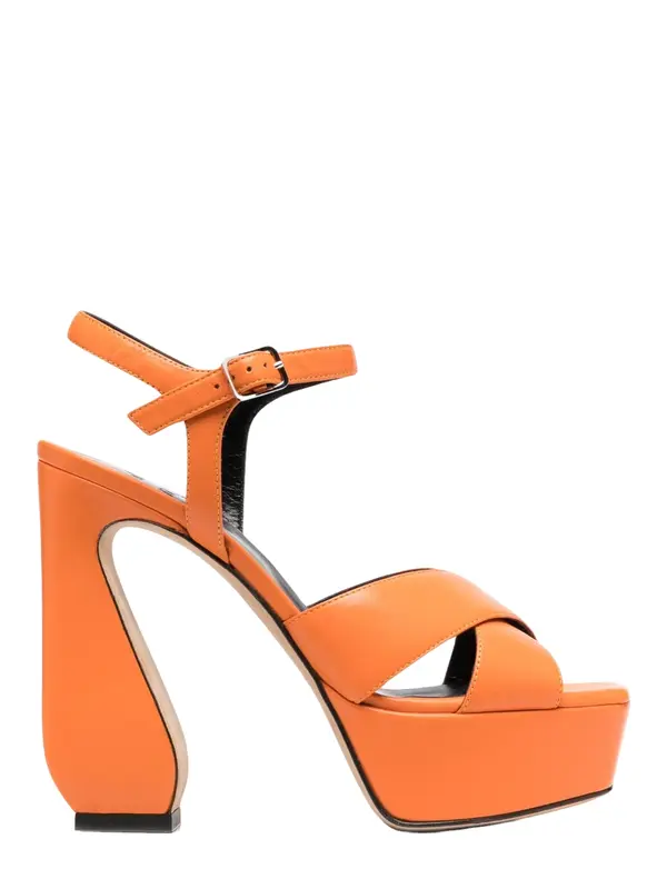 SERGIO ROSSI 135mm Open-toe Sandals - Orange